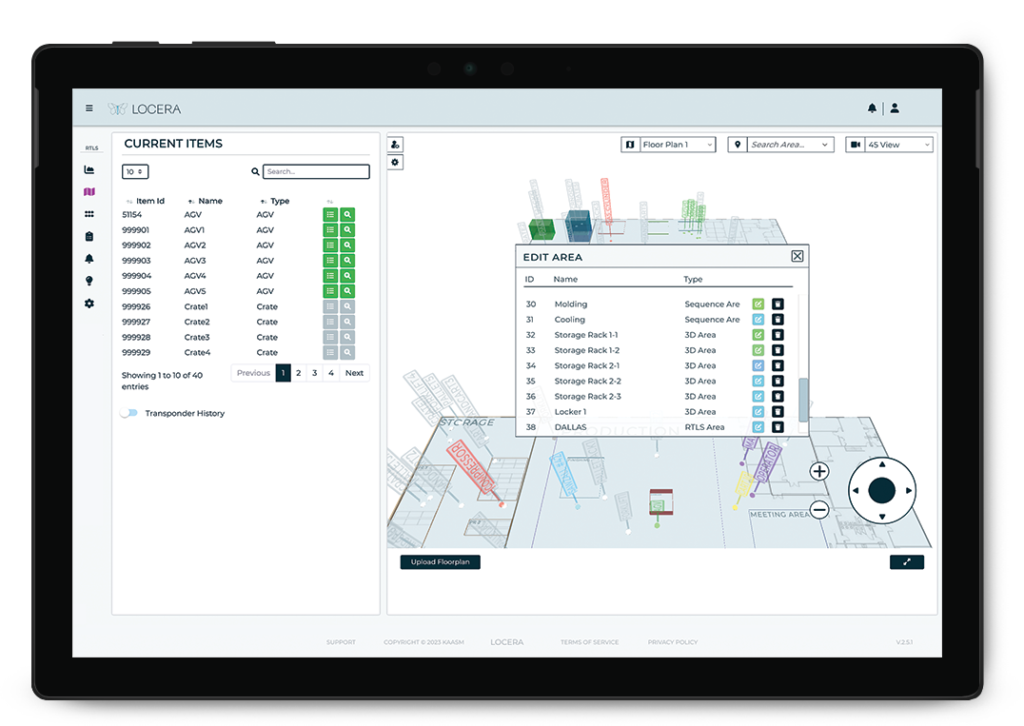 Mapping - Locera RTLS and RFID Tracking