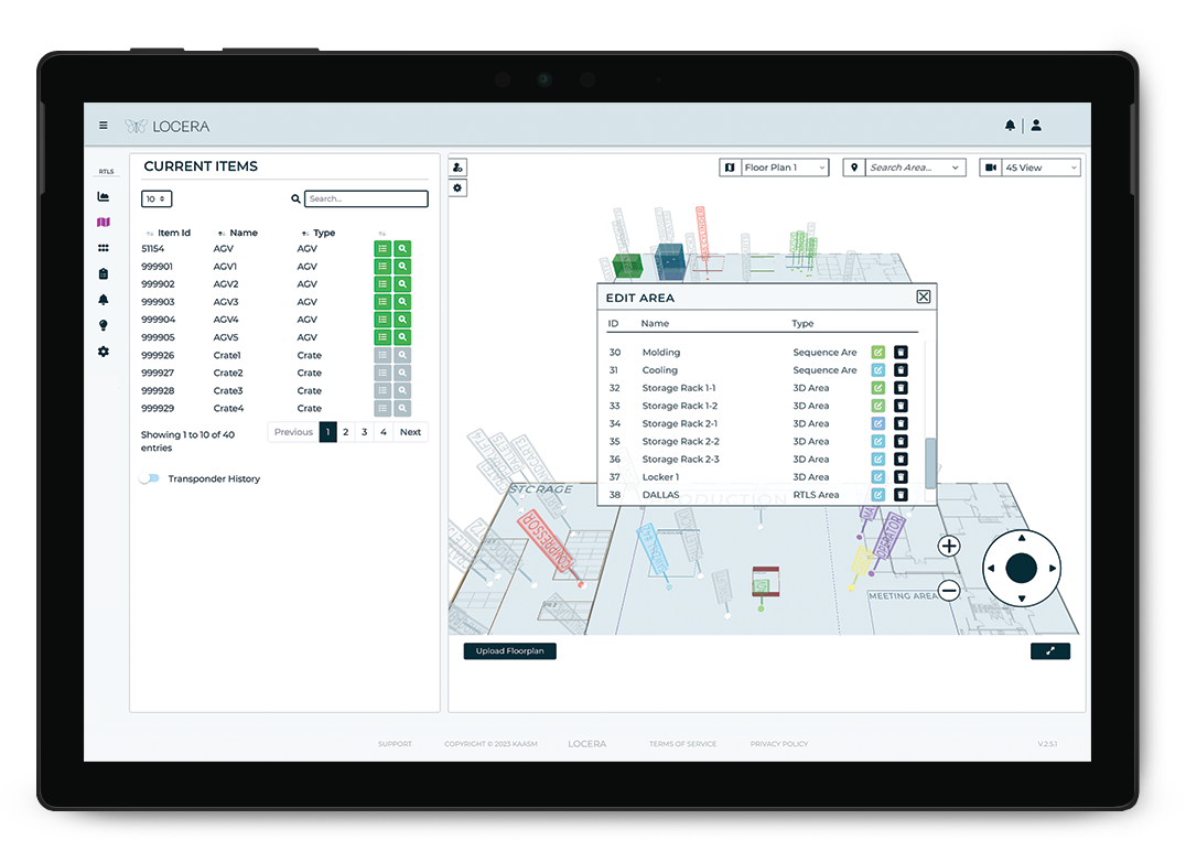Mapping - Locera RTLS and RFID Tracking